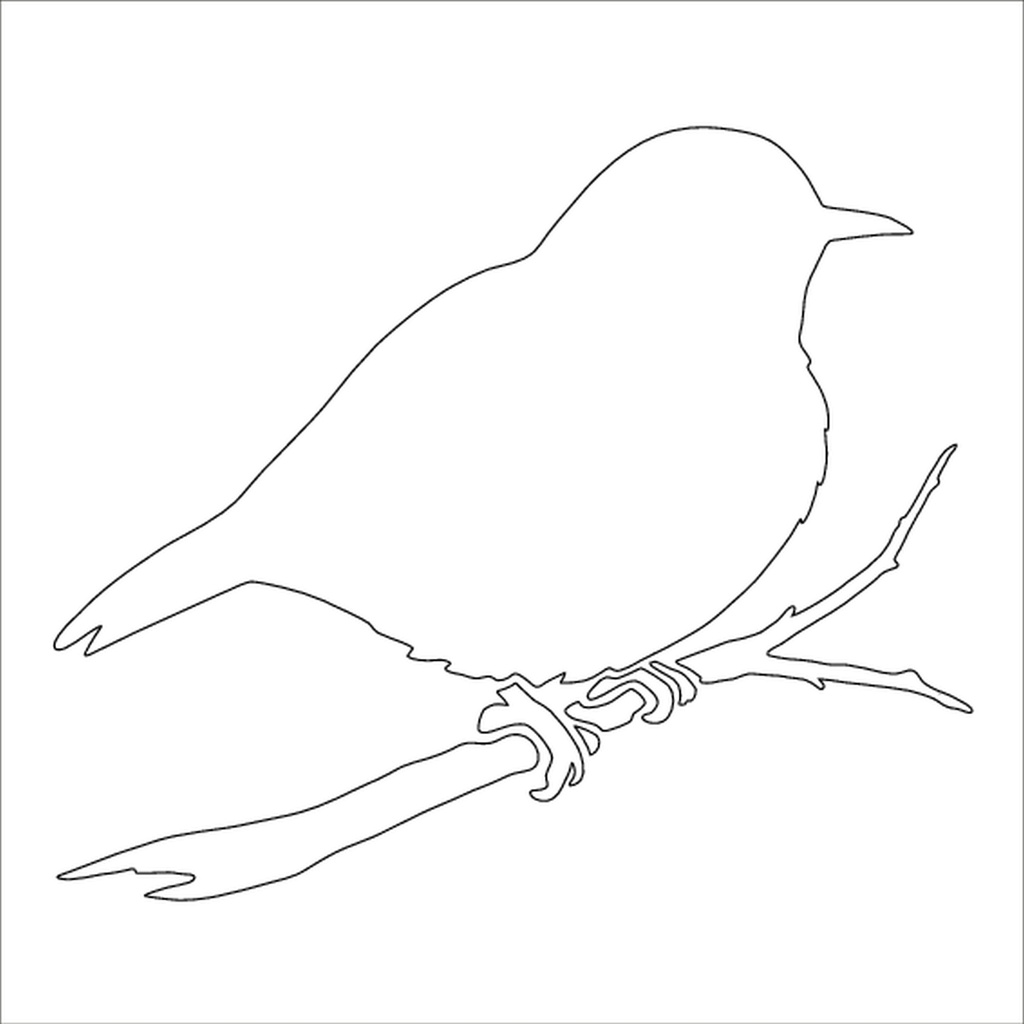 Robin 6" Square Majemask Stencil | Personal Impressions